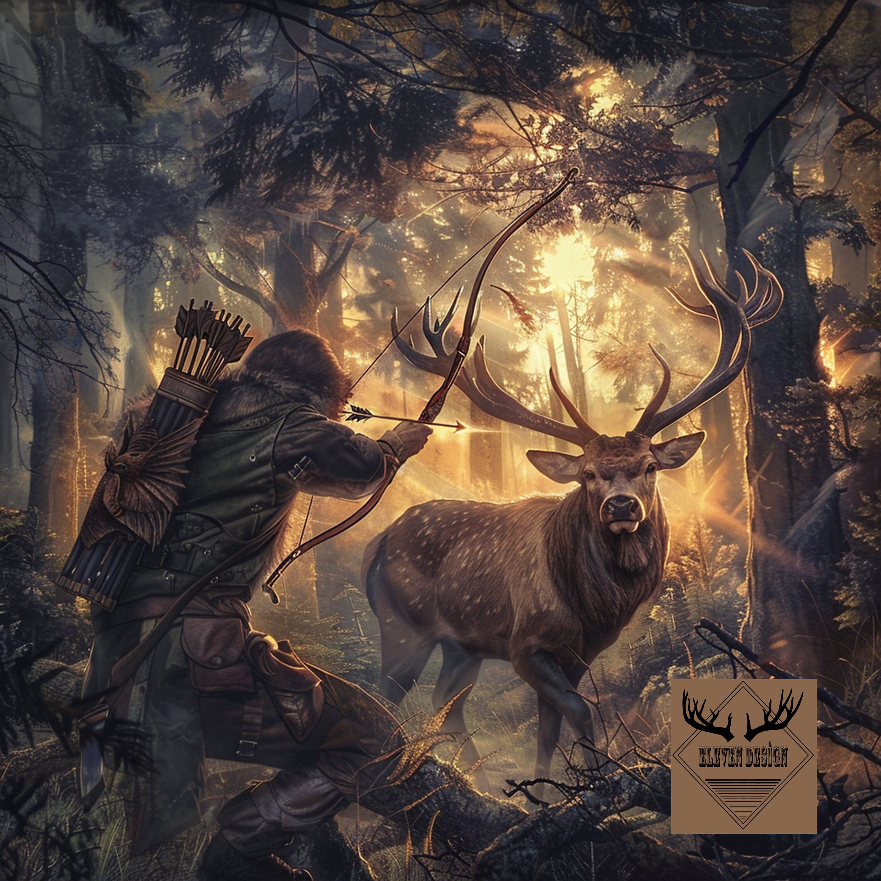 Deer Hunter Sublimation Png İmage Design Files American Deer Png Deer ...
