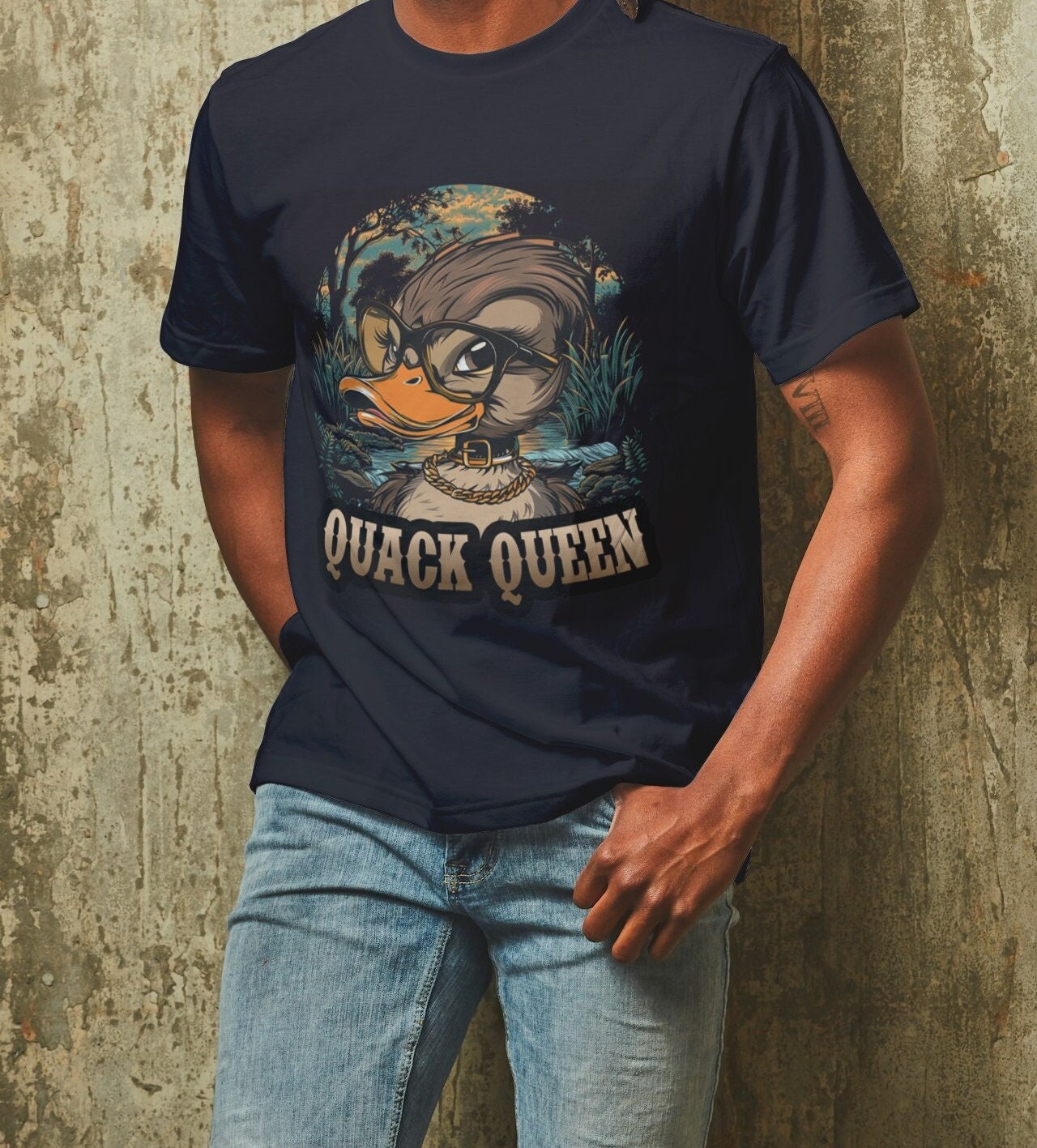 Quack Queen Duck Sublimation Hunting Png Duck Printable T-shirt Design ...