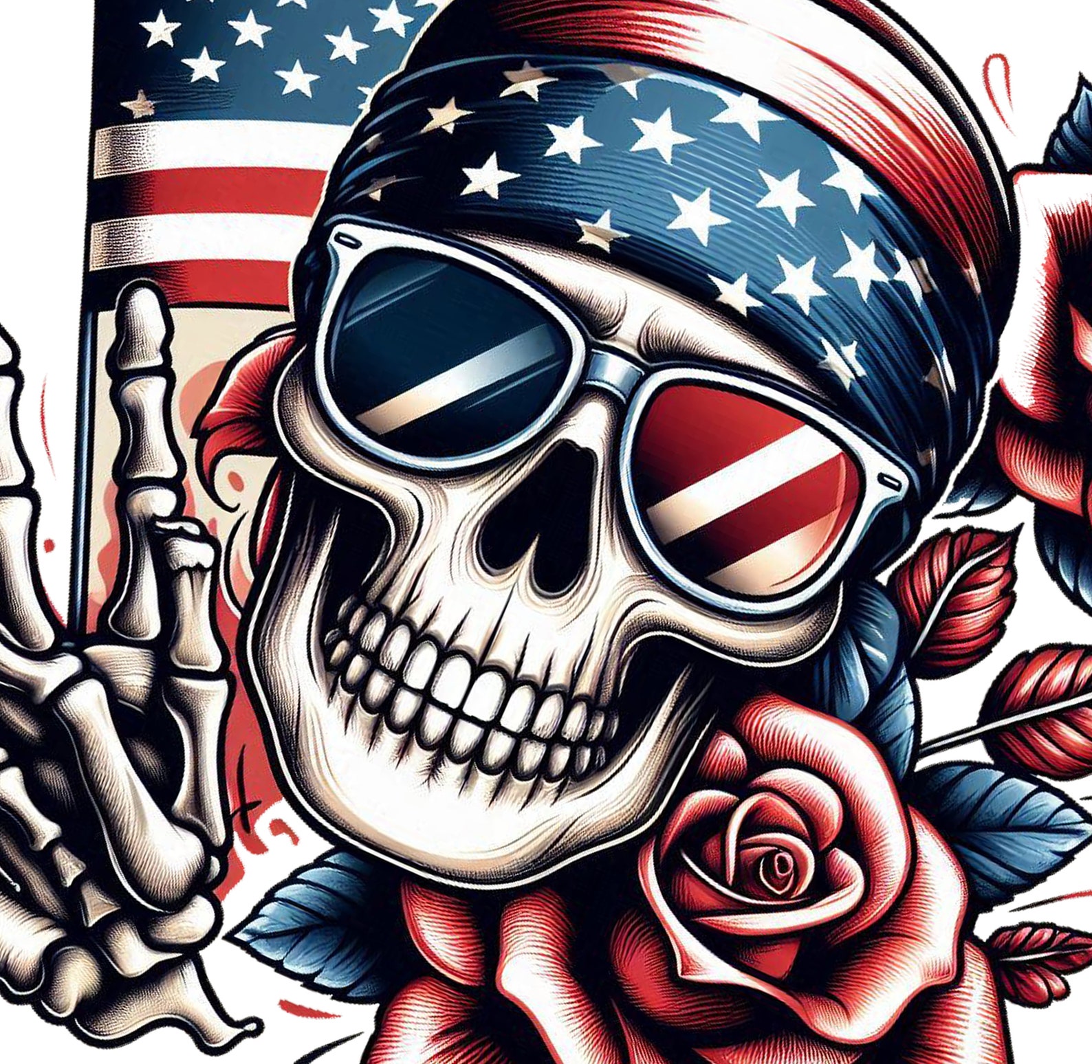 American Skeleton Labor Day Sublimation Design (PNG) - Etsy