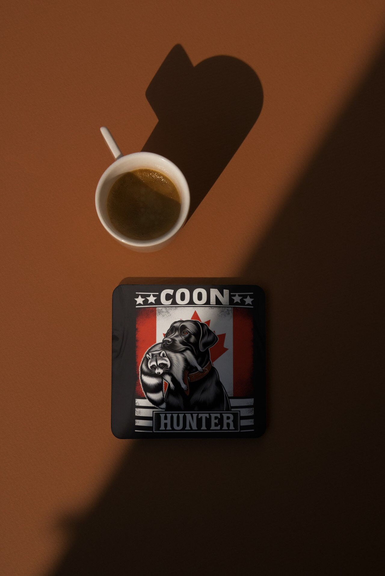 Canada Hunter Black Labrador Racoon Sublimation Png Canadian Dog ...