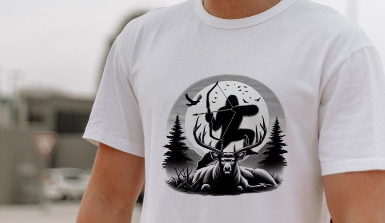 Deer Hunting Sublimation Design PNG Files Transparent Background Hunter ...