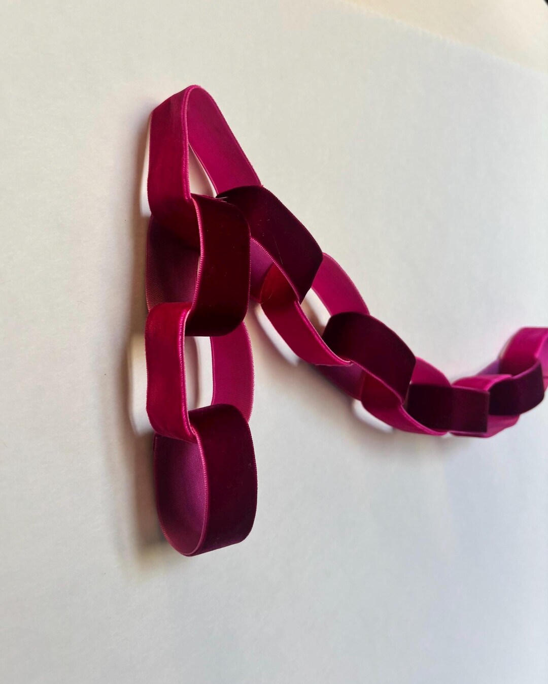 Valentine’s Day Velvet Chain Garland - Etsy