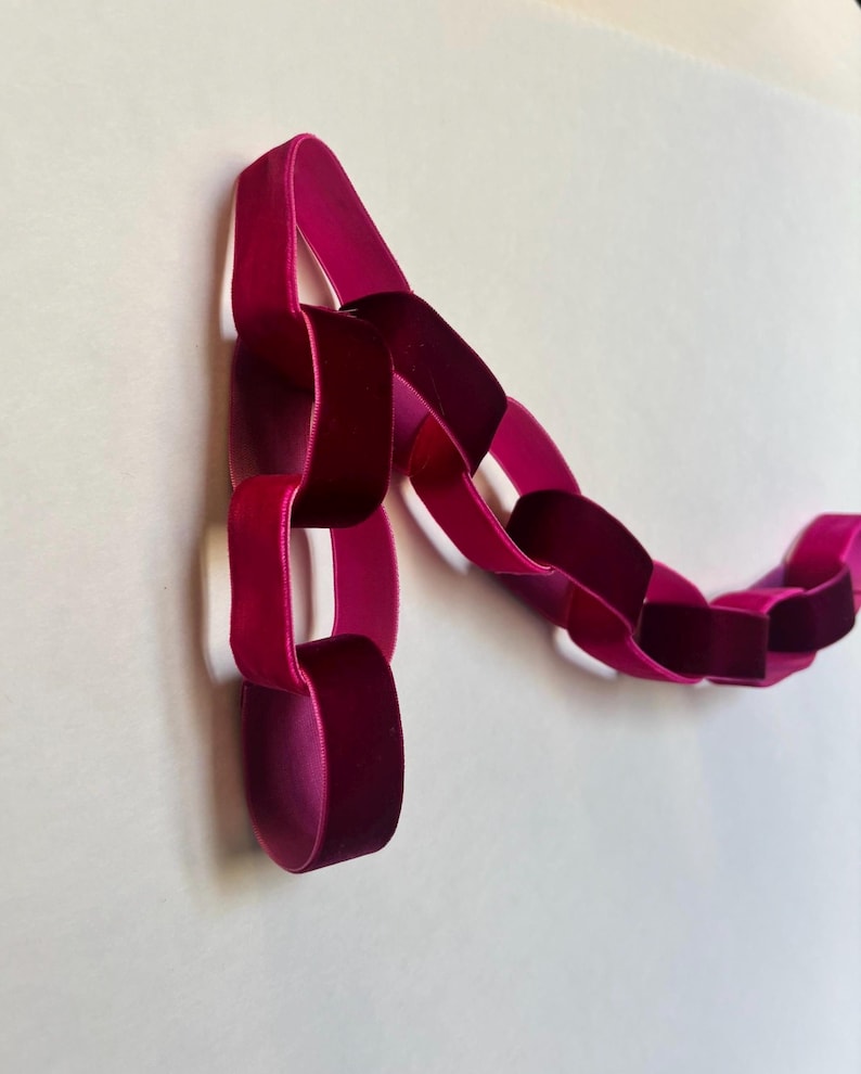 Valentine’s Day Velvet Chain Garland - Etsy