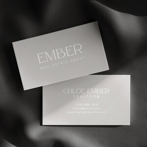 Light Realtor Business Card | Luxury Real Estate Business Card | Canva ...
