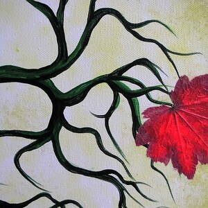 Wall Art, Green Tree Painting, Collage, Tree of Life, Original Acrylic ...