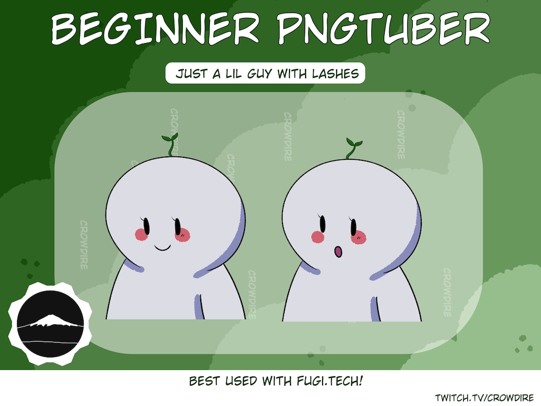 Beginner Basic Pngtuber with Lashes for Twitch/youtube or Any Other ...