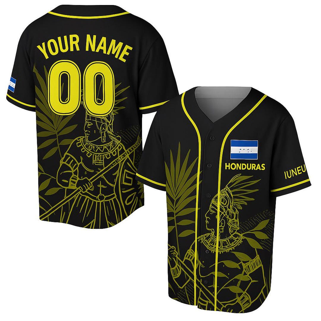 Custom Honduras Baseball Jersey: 3D Tribal Heritage Shirt - Etsy