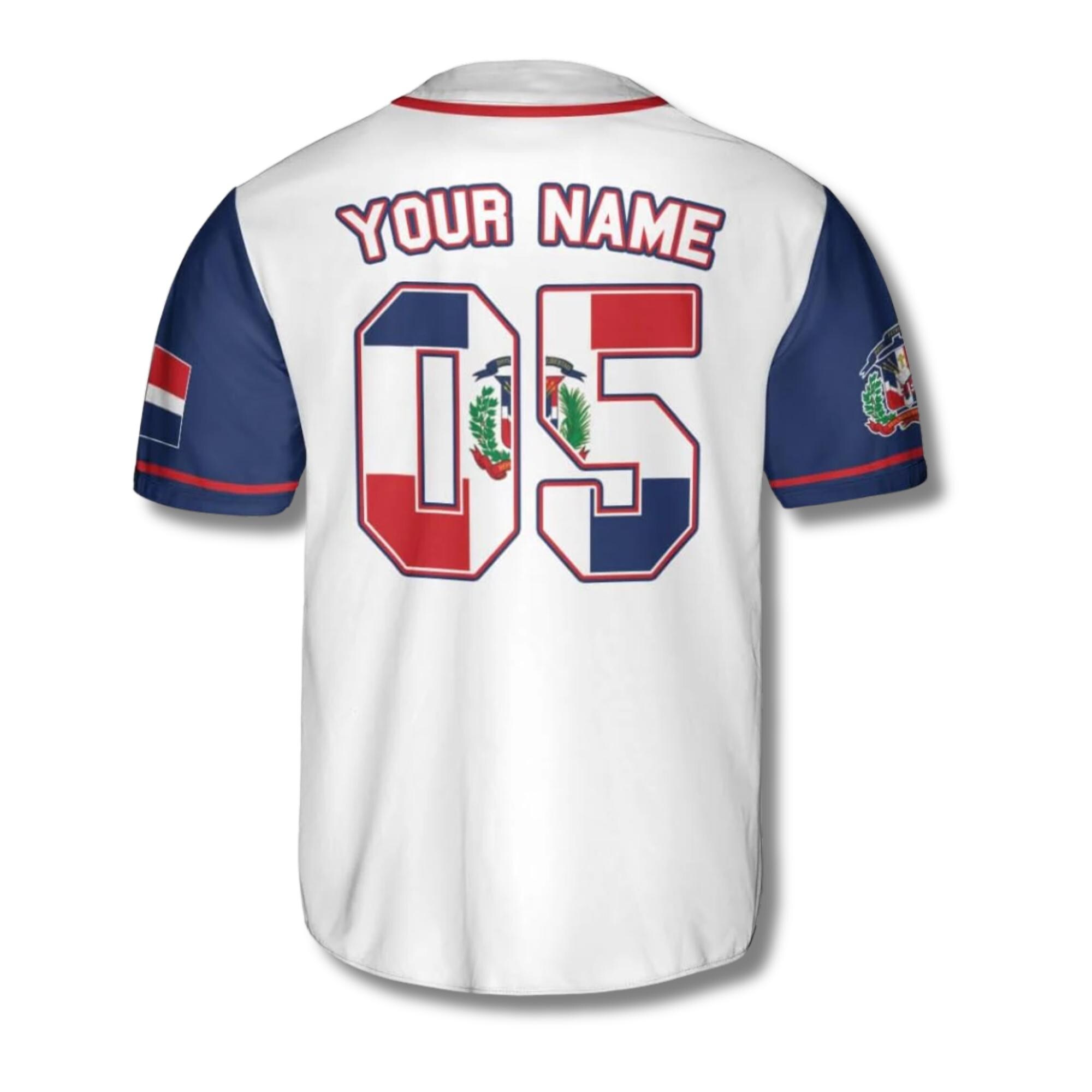 Personalized Dominican Republic Baseball Jersey, Custom Name & Number ...