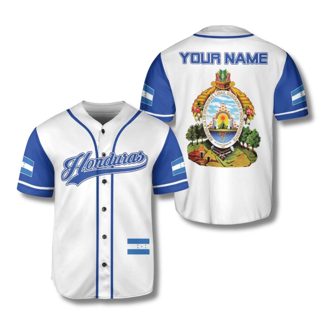 Personalized Honduras Baseball Jersey Shirt, Custom Name Back, Honduran ...