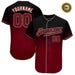 Custom Gradient Fade Baseball Jersey - Personalized Name & Team Design ...