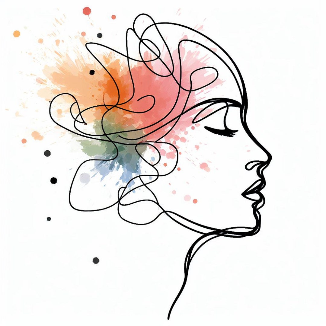 Woman Line Art Art Print Woman Line Drawing Home Décor One Line Art ...