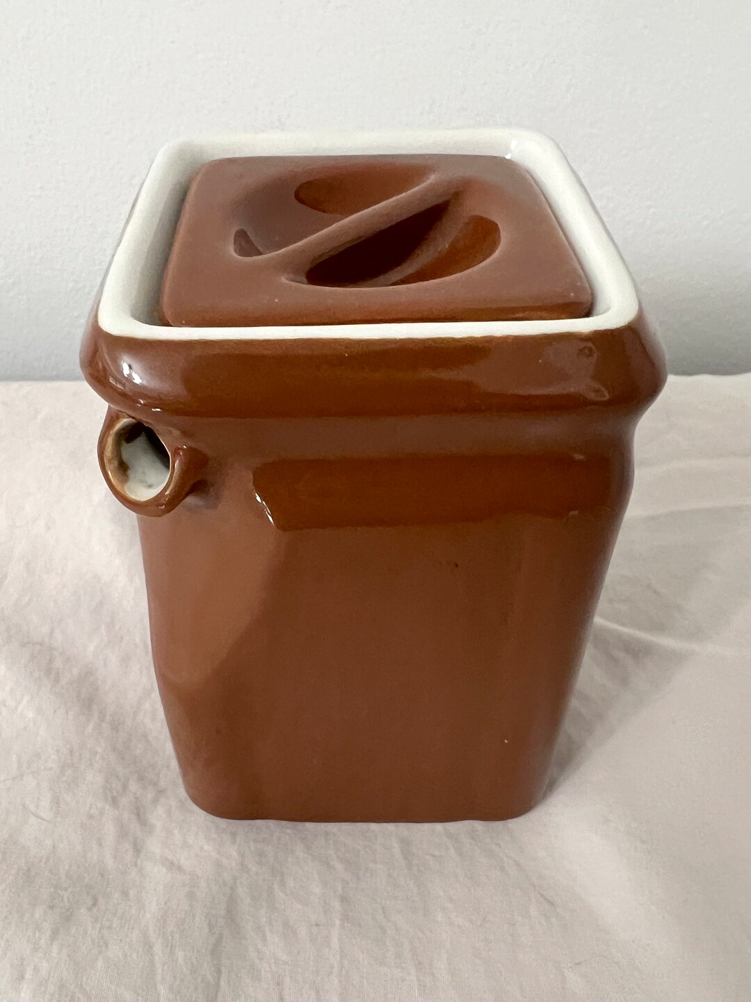 Hall the Cube Teapot for One in Brown - Etsy