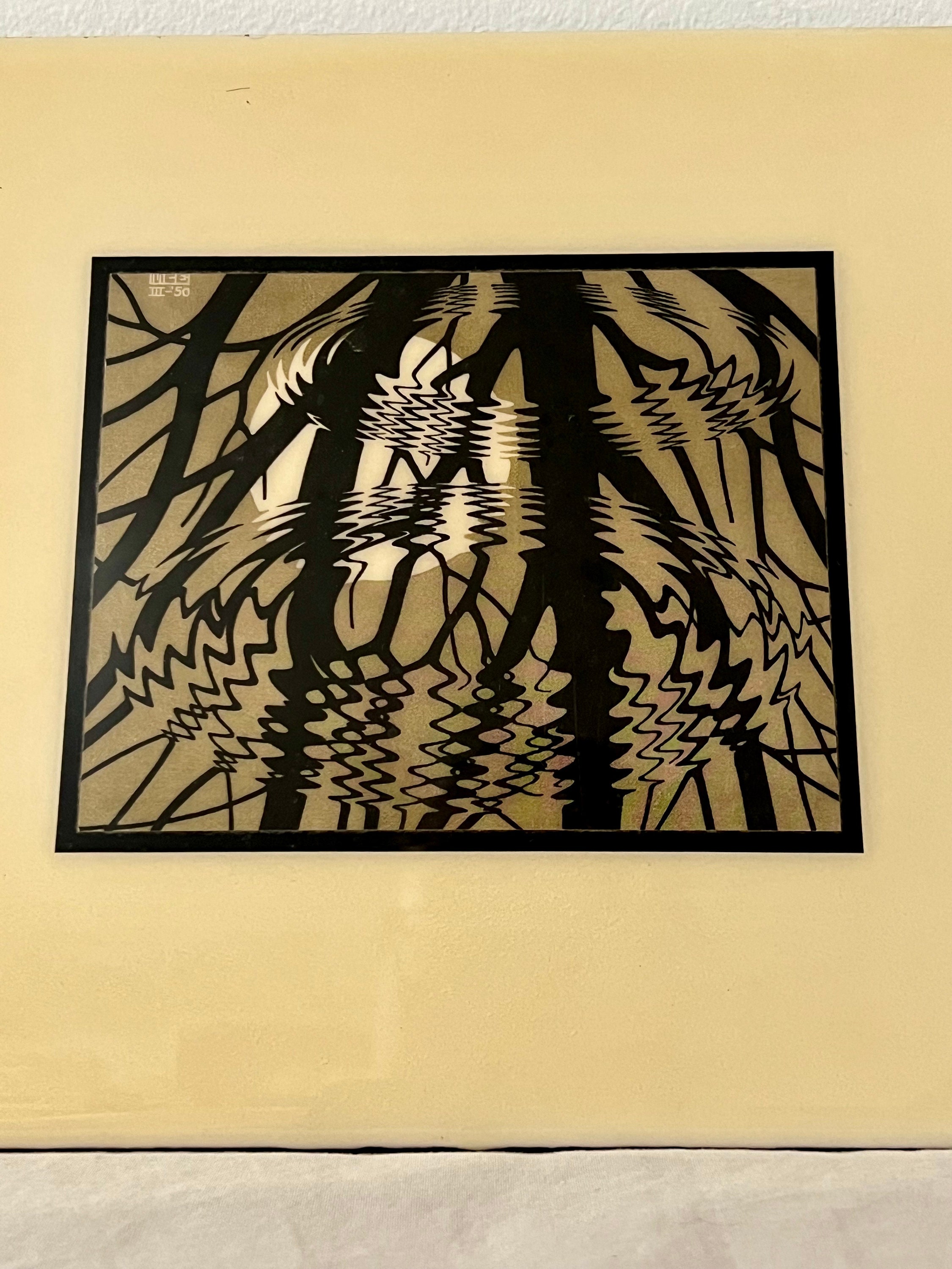 M.C. Escher Rippled Surface Tile, Wall Hanging - Etsy
