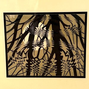 M.C. Escher Rippled Surface Tile, Wall Hanging - Etsy