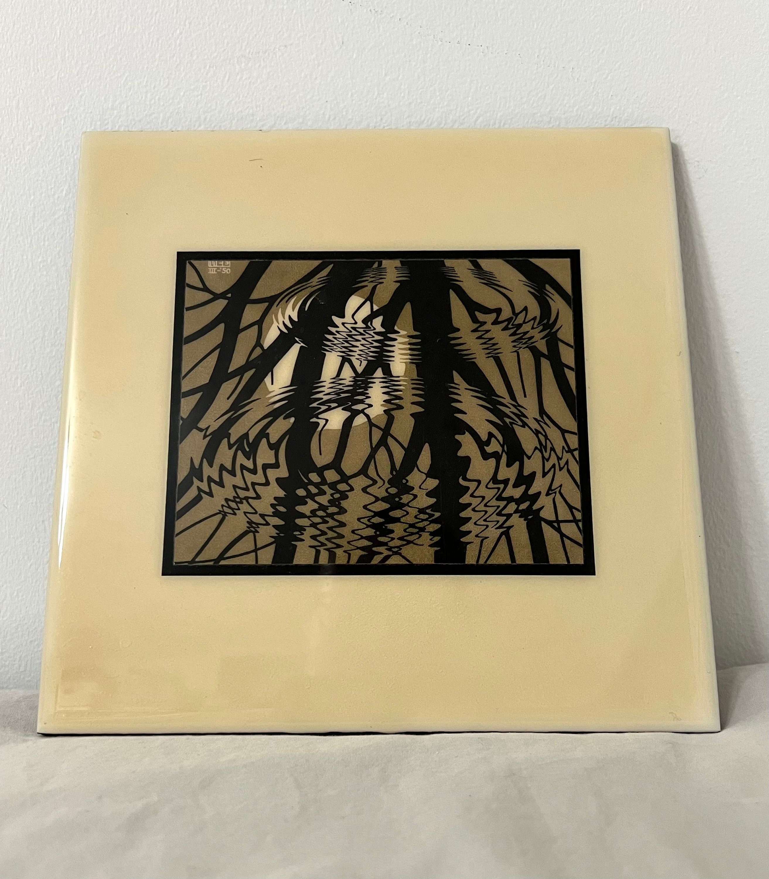 M.C. Escher Rippled Surface Tile, Wall Hanging - Etsy