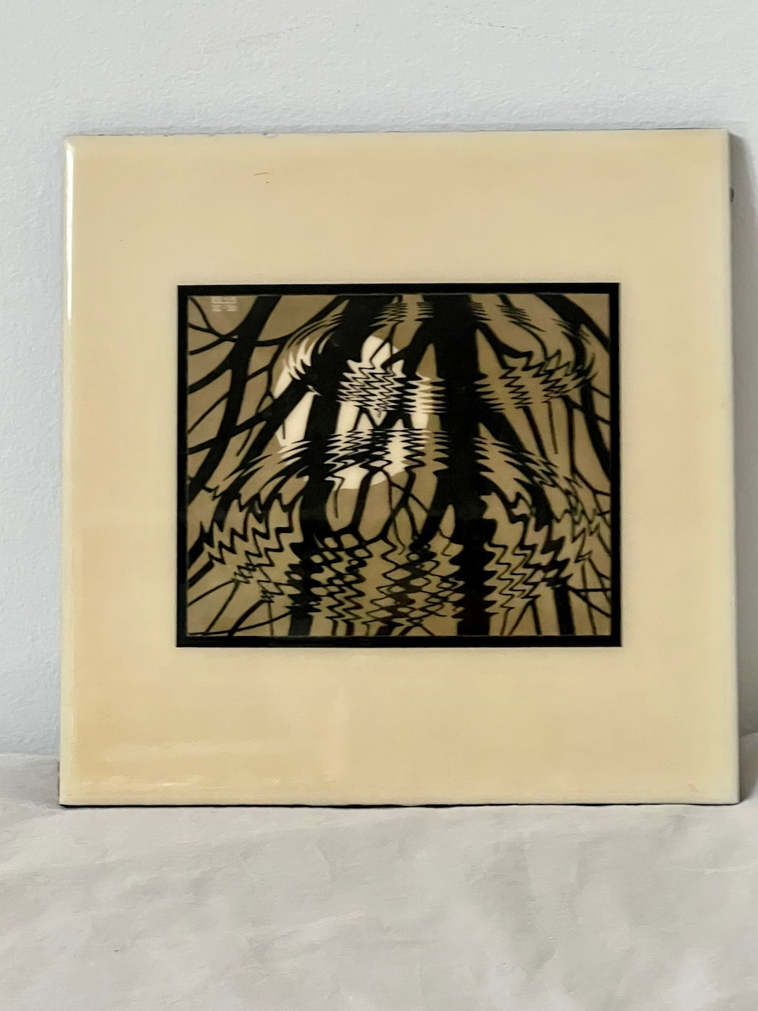 M.C. Escher Rippled Surface Tile, Wall Hanging - Etsy