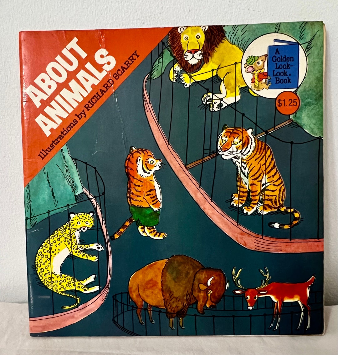 1976 Children’s Book About Animals With Illustrations by Richard Scarry ...