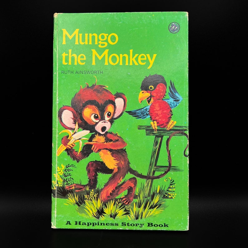 1969 Children’s Book Mungo the Monkey by Ruth Ainsworth, Hardcover ...