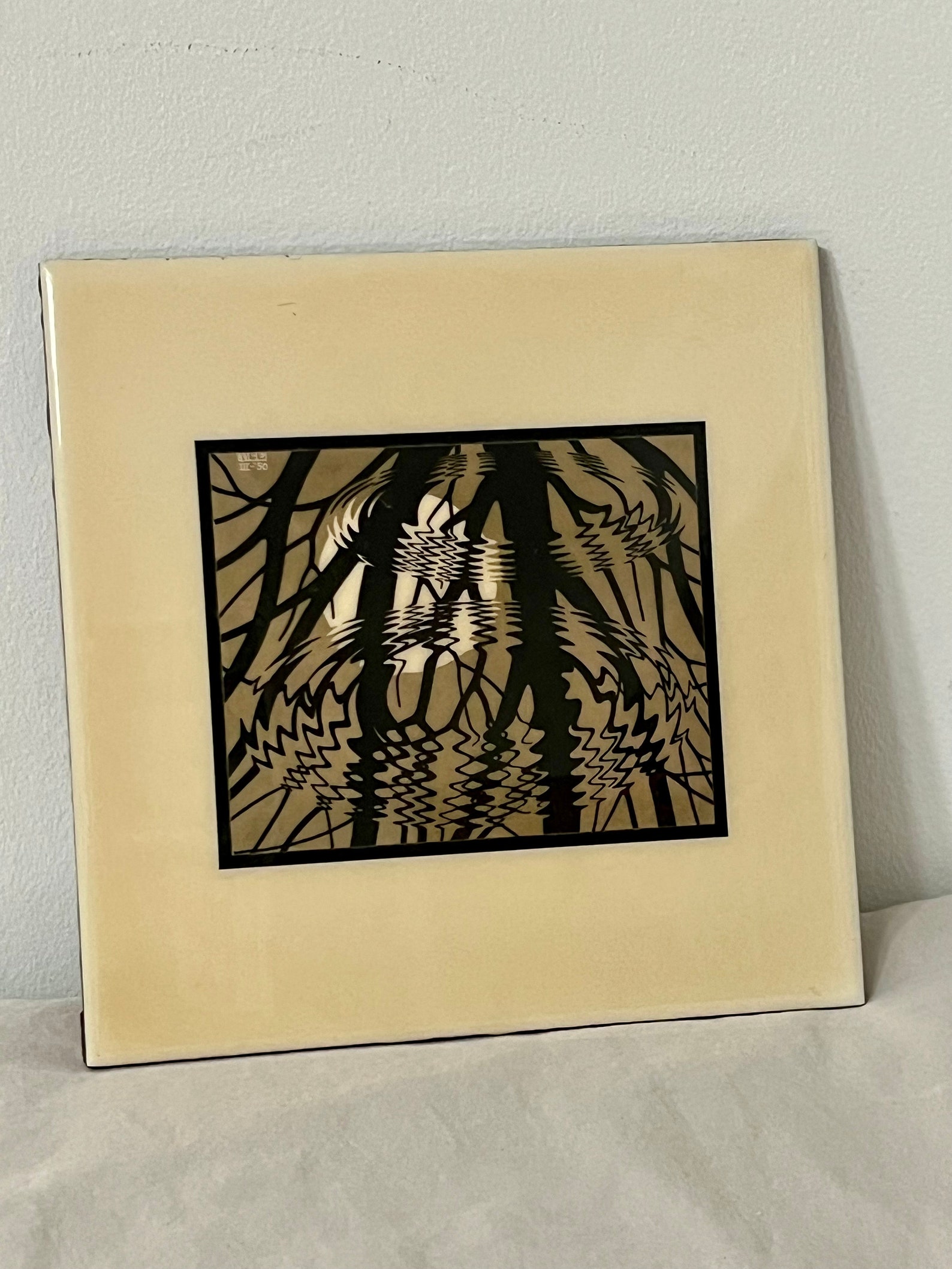 M.C. Escher Rippled Surface Tile, Wall Hanging - Etsy