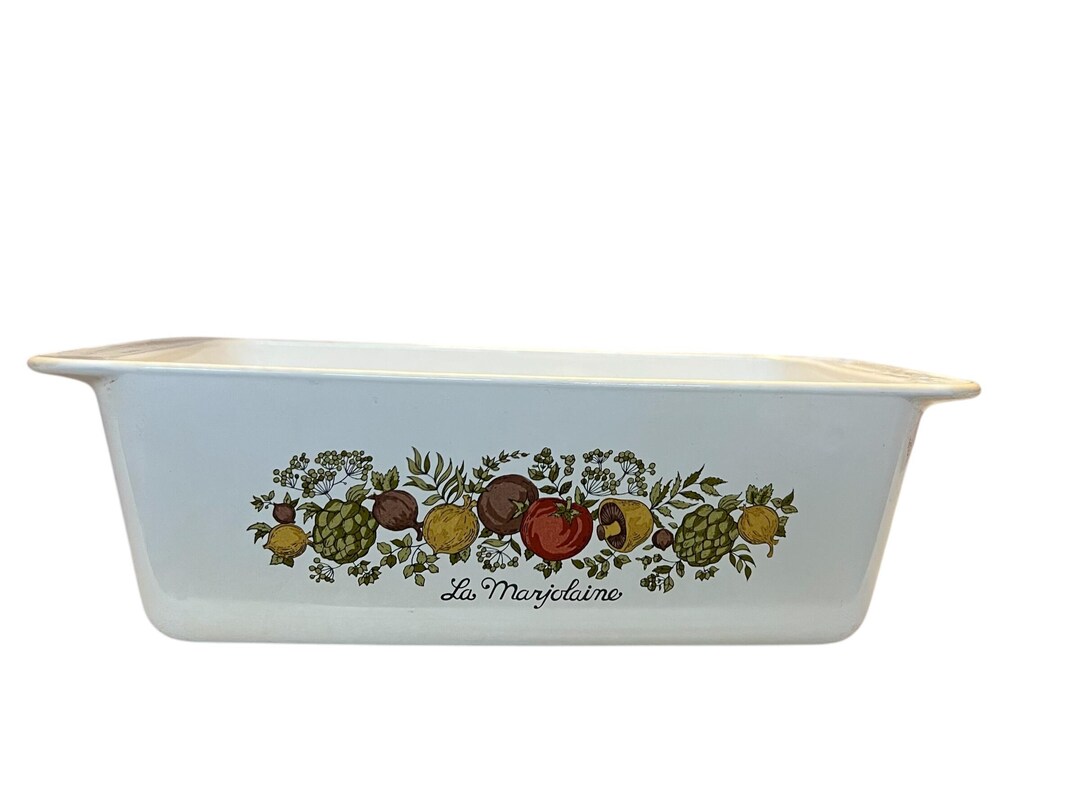 Vintage Corning Ware Spice of Life "la Marjolaine" Loaf Pan P-315-B USA ...