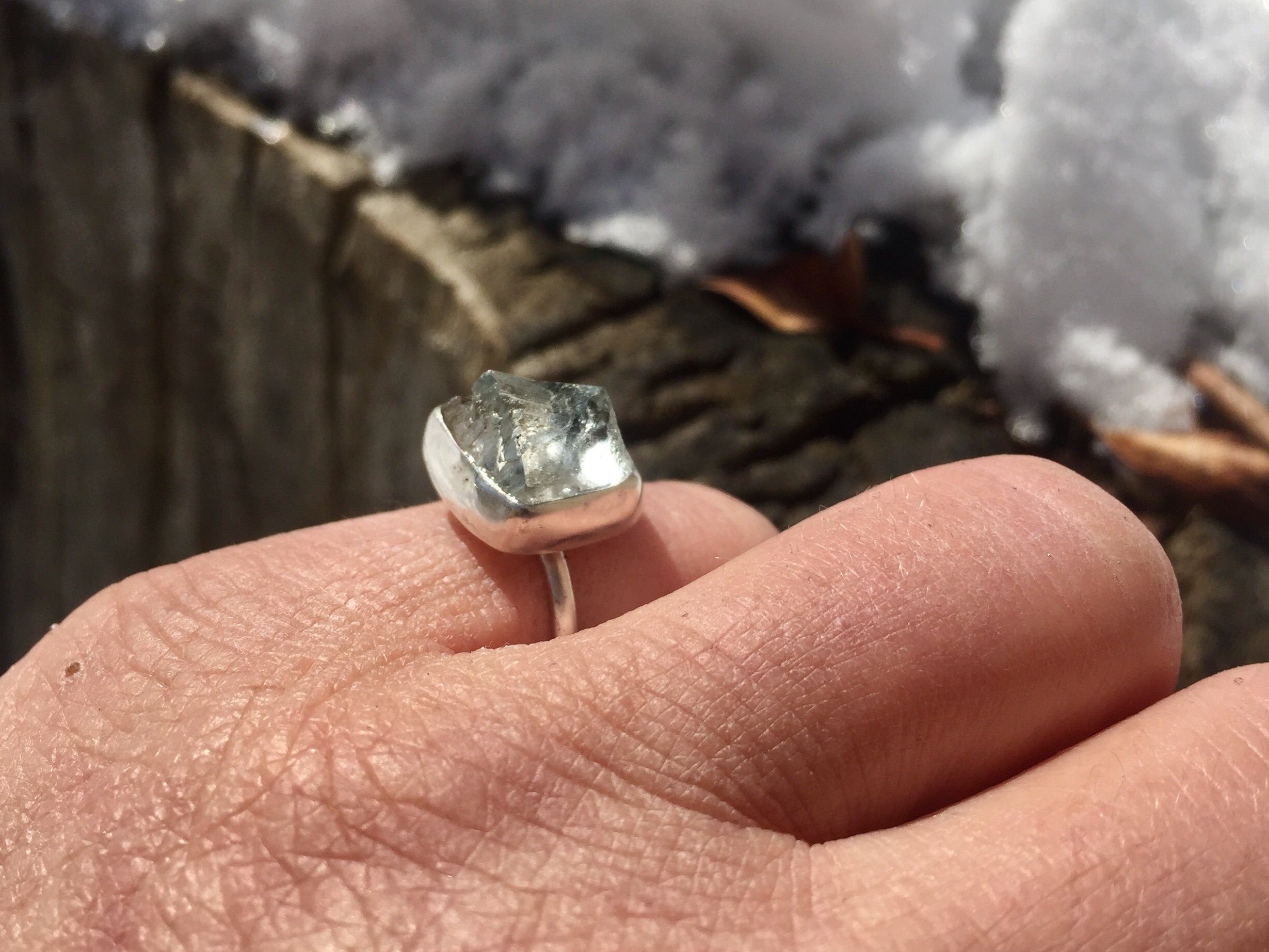 Raw Colorado Topaz Ring