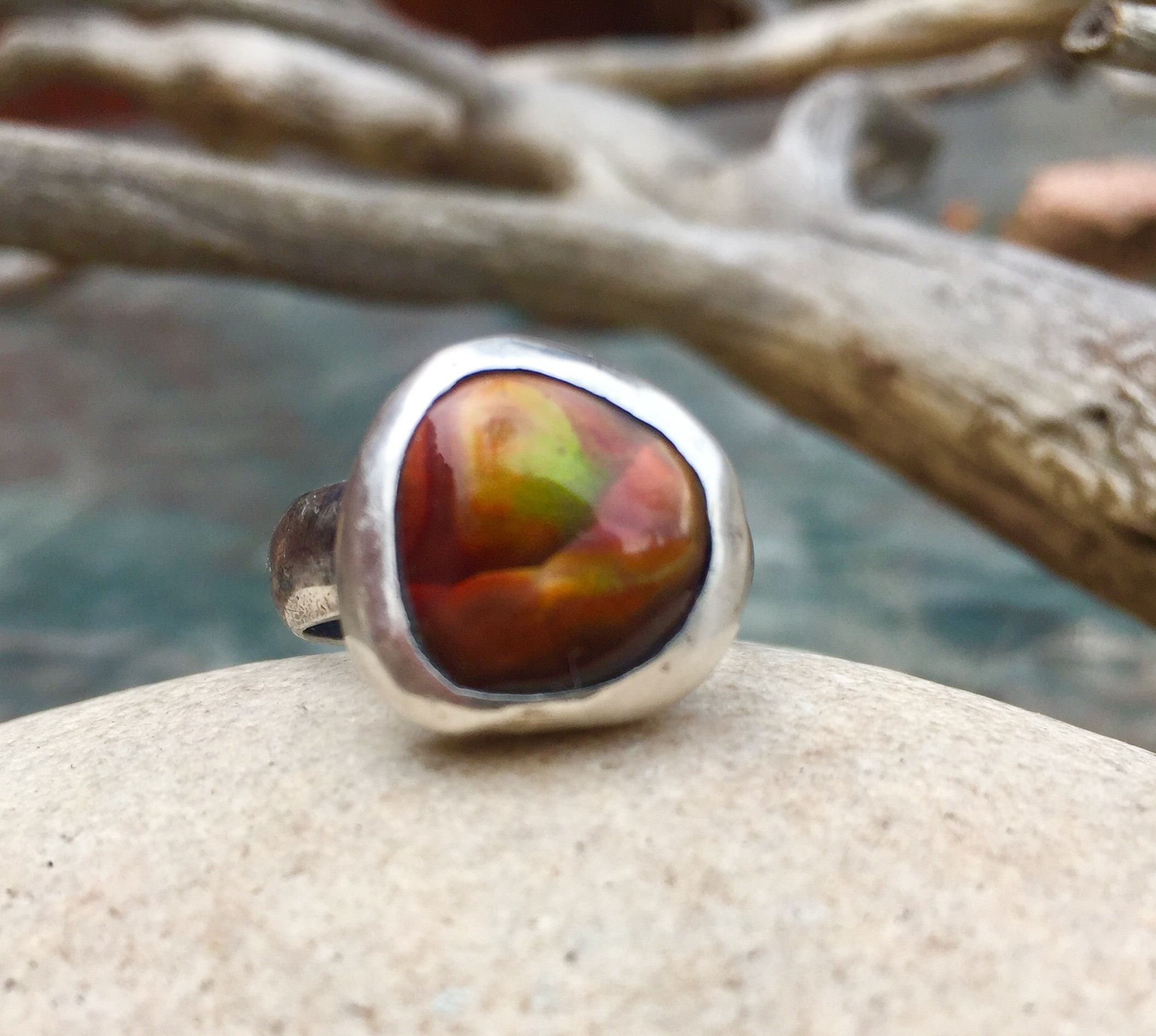 Arizona Fire Agate Ring