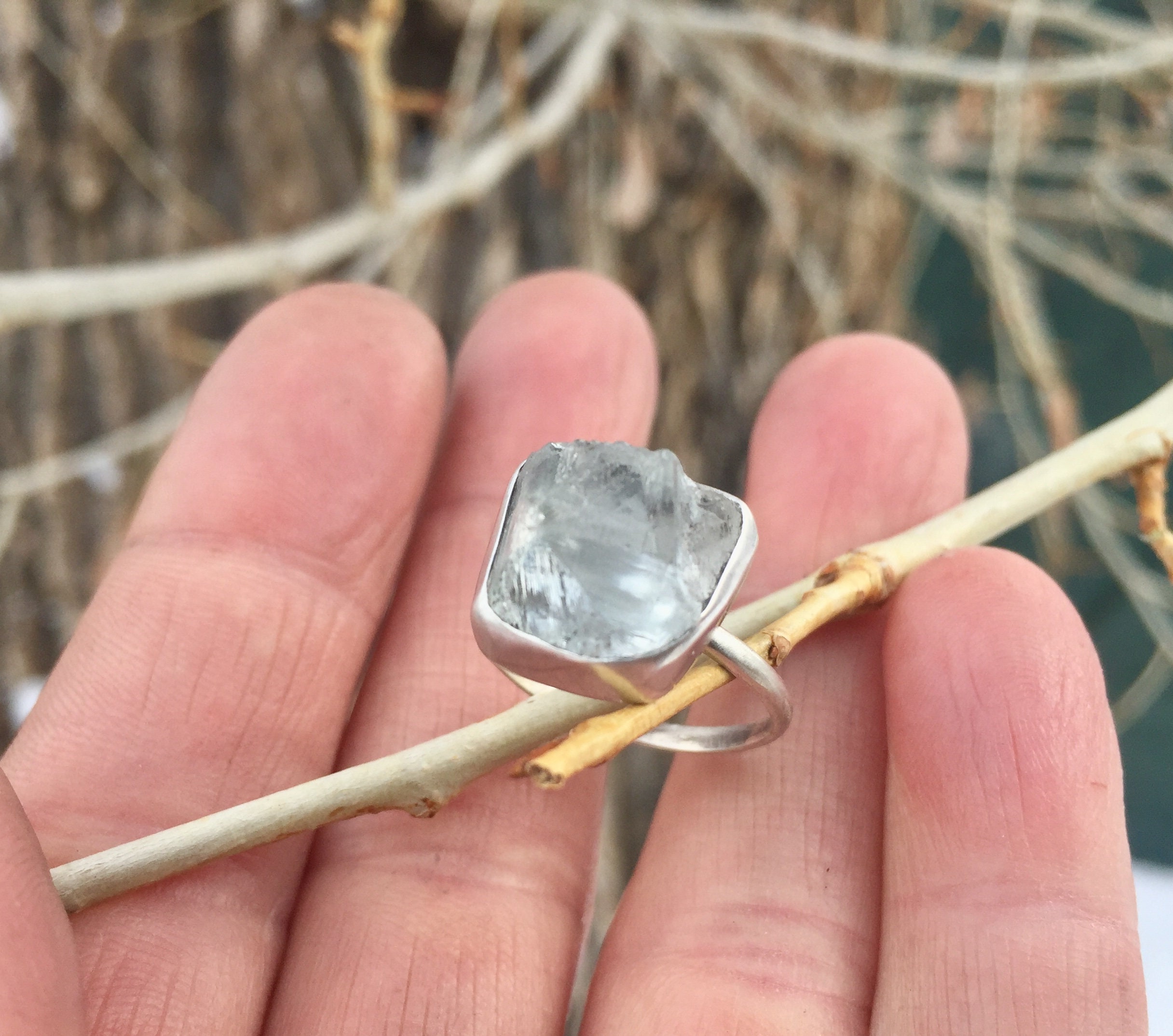 Raw Colorado Topaz Ring