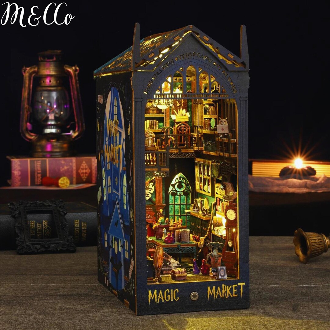 3D Mysterious Wooden Book Nook Booknook Model Kit DIY Craftkit ...