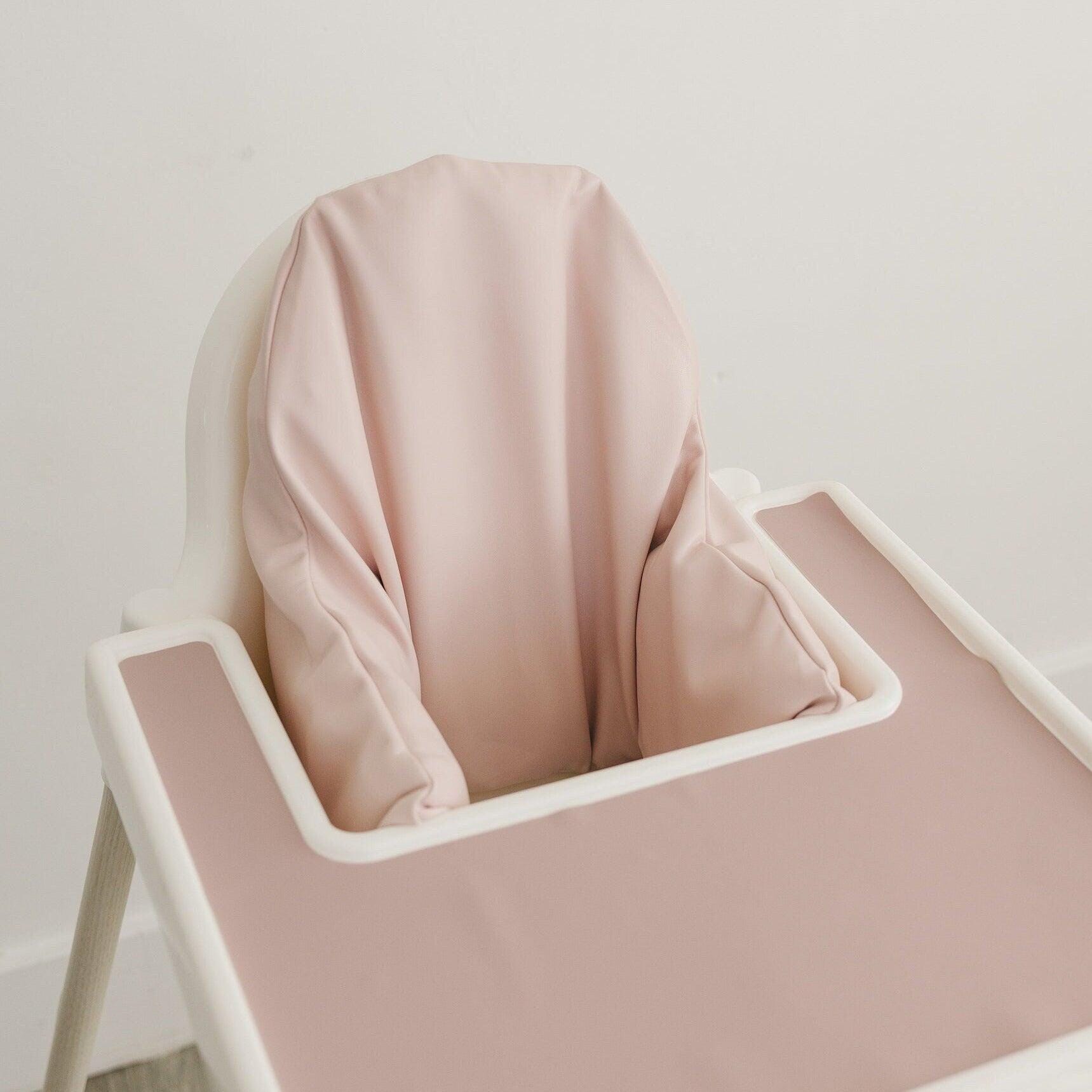 Blush Pink Vegan Leather Cushion Cover for IKEA Antilop Highchair ...