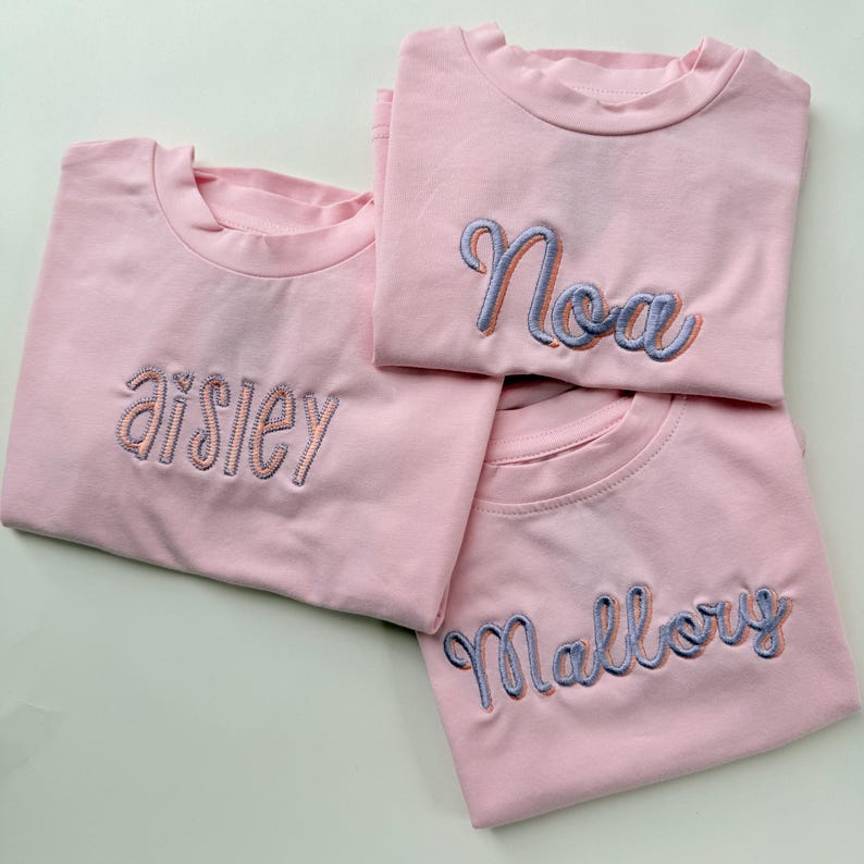 Custom Embroidered Colorblock Tee and Shorts Set - Personalized Kids ...