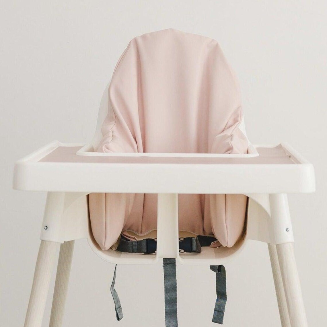 Blush Pink Vegan Leather Cushion Cover for IKEA Antilop Highchair ...