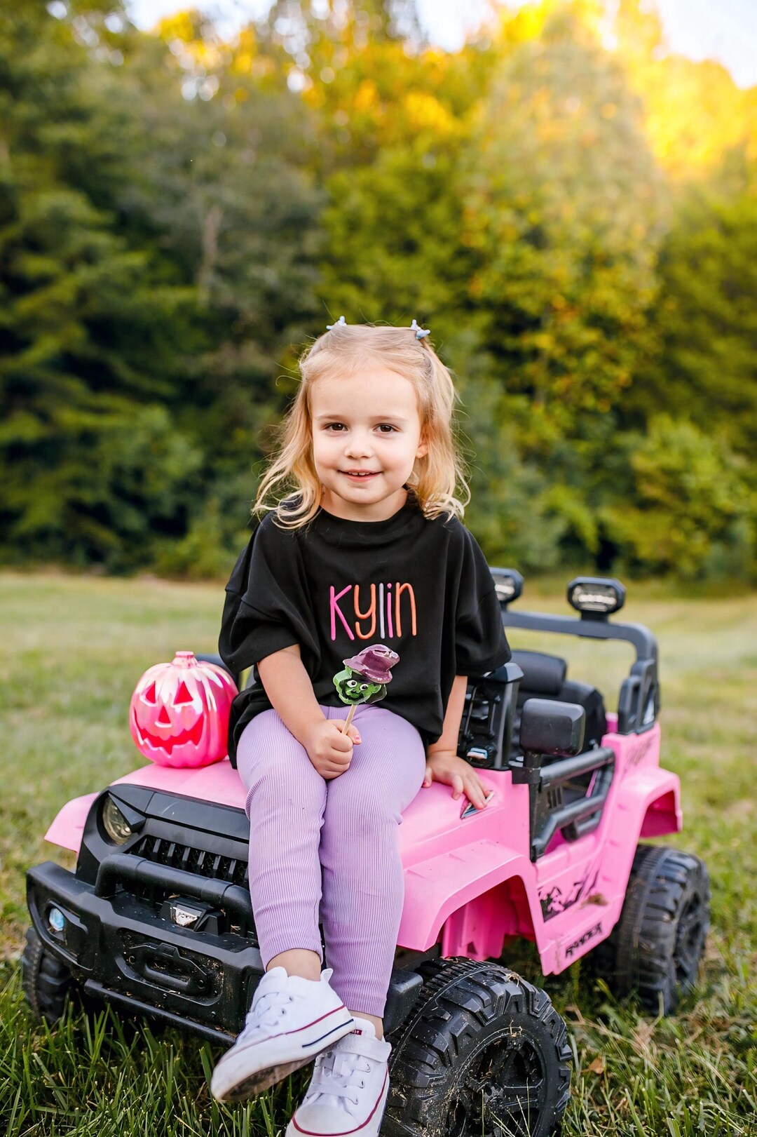 Custom Embroidered Black Tee: Rainbow Name, Baby Toddler Girls - Etsy