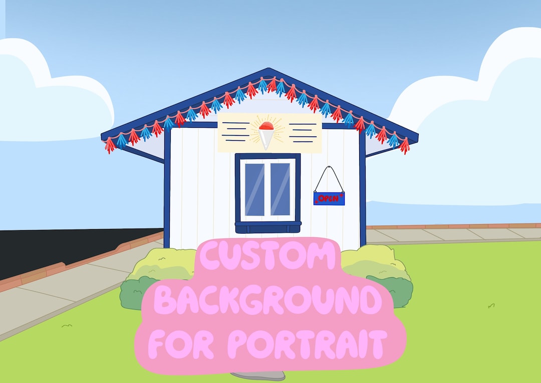 Custom Bluey Background - Etsy