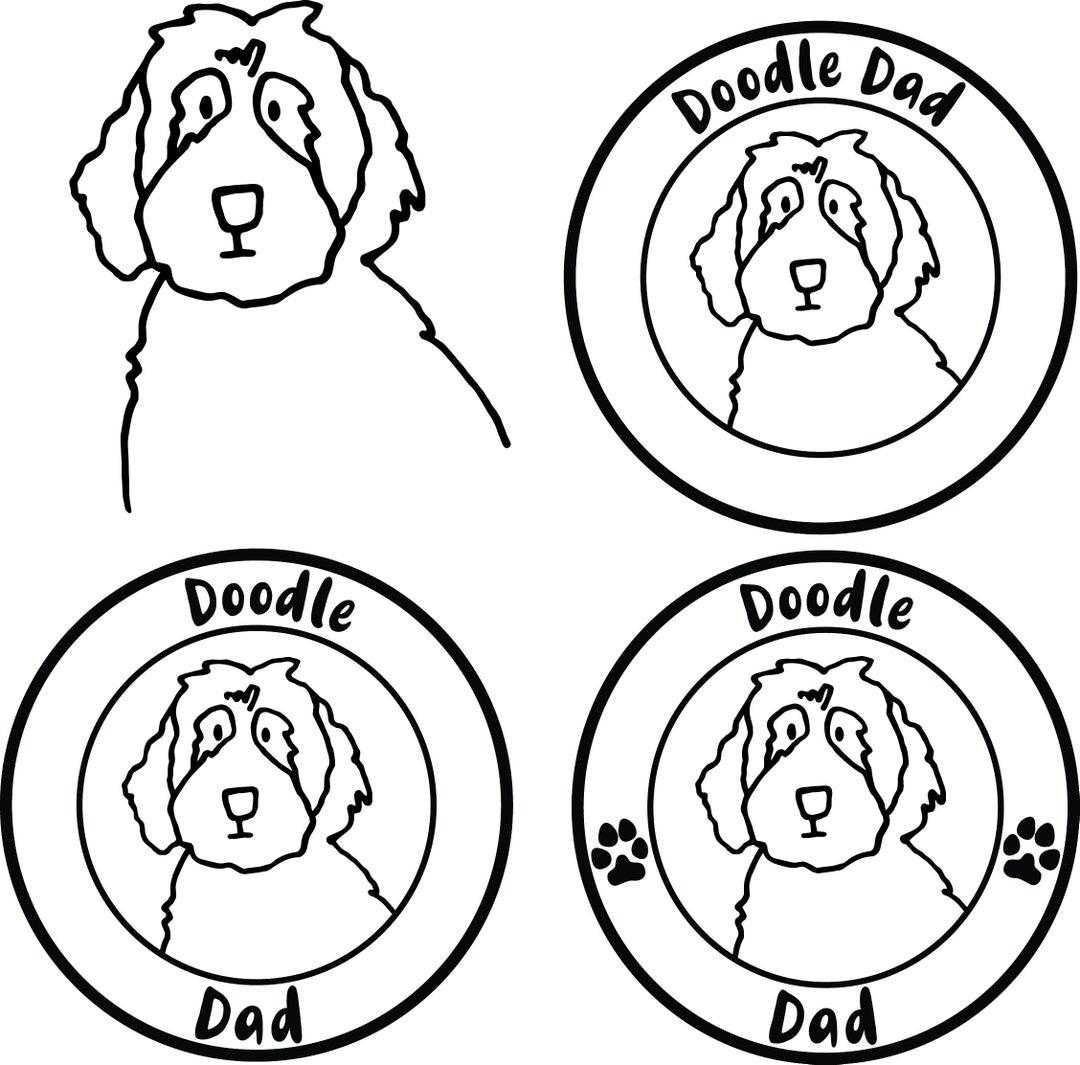 Doodle Dad SVG Dog Dad SVG File Cricut Download - Etsy