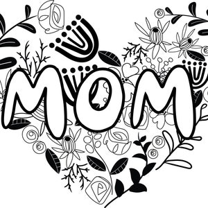 Mom Art - Mom Design - Mom Graphic - Mom Heart - PNG SVG JPG - Cricut ...