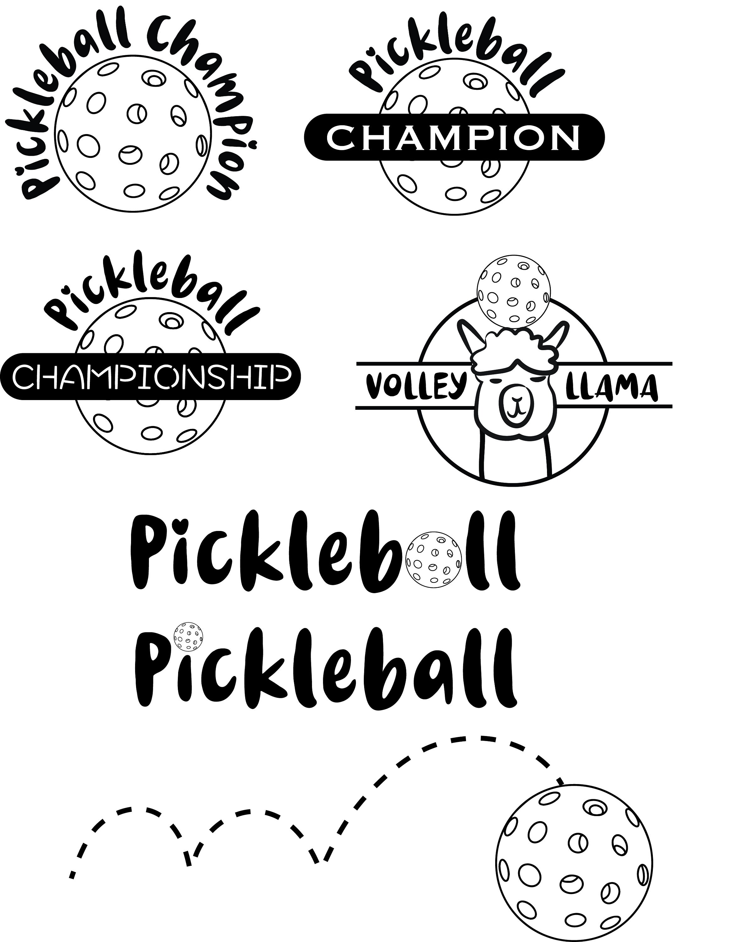 Pickleball Sheet SVG Pickleball Graphics PNG File Cricut Download - Etsy