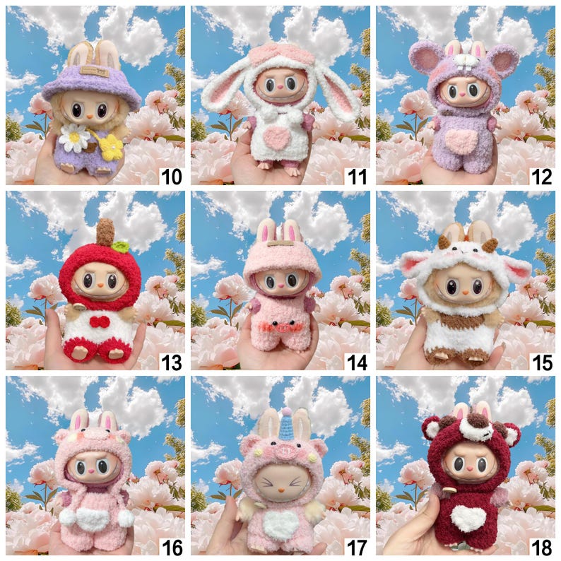 Crochet Labubu Clothes Labubu Outfit Labubu Costume - Etsy