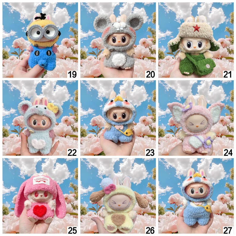 Crochet Labubu Clothes Labubu Outfit Labubu Costume - Etsy