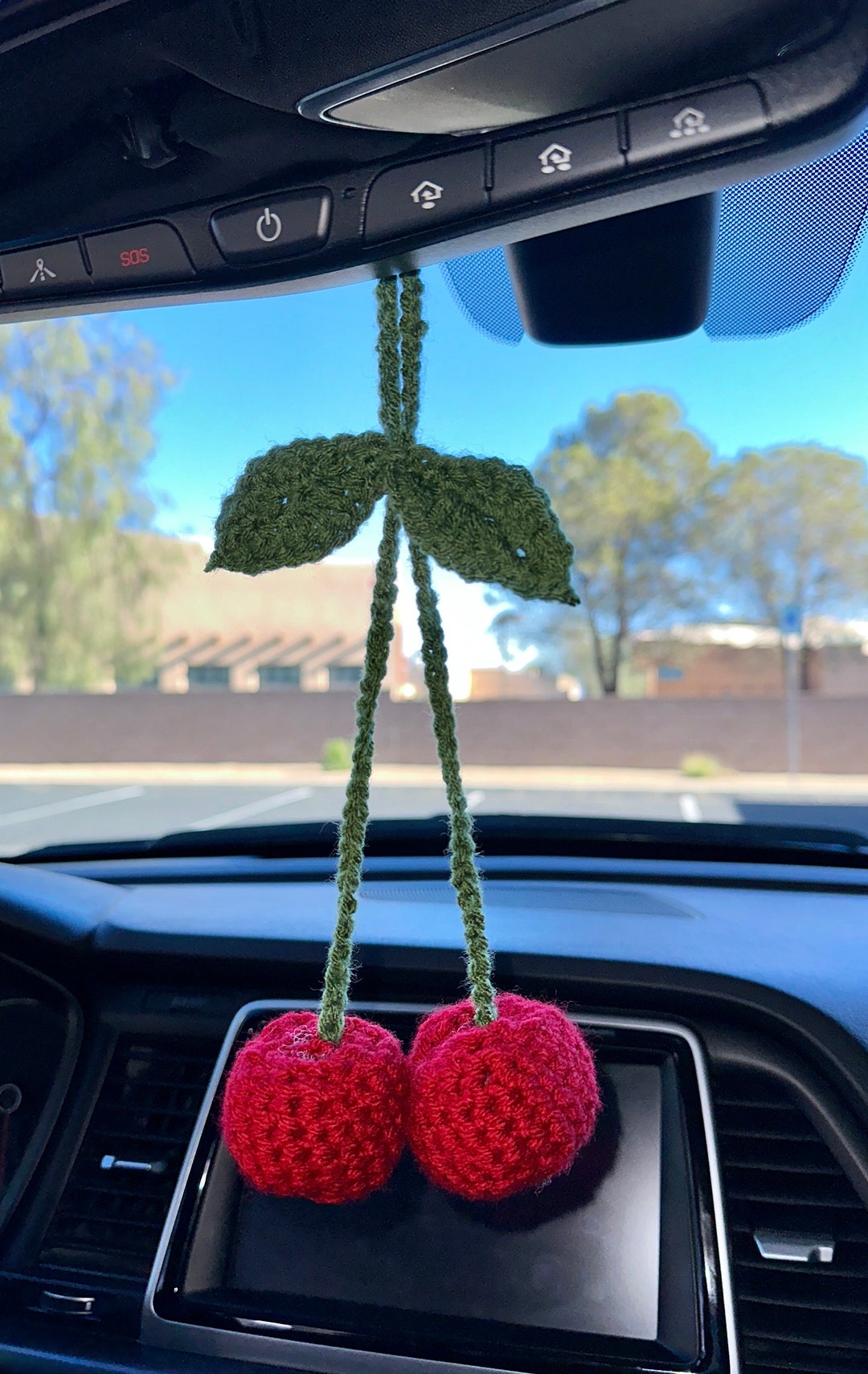 Handmade Cherry Hanging Car Ornament - Etsy
