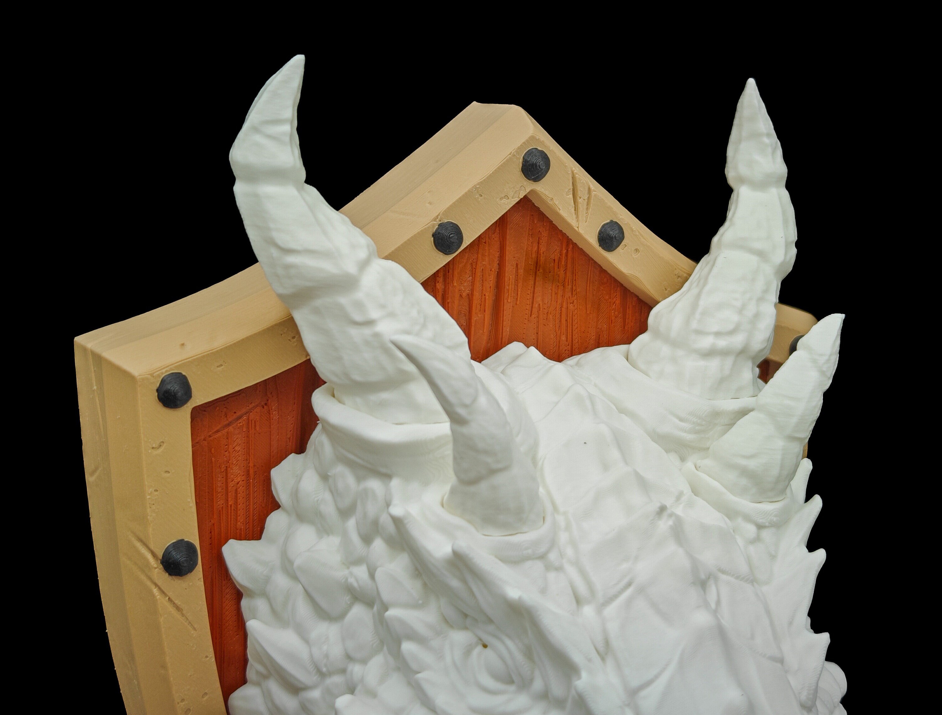 Dragon Head Wall Mount Trophy Dnd Decor Ready for Painting 3D Printed ...