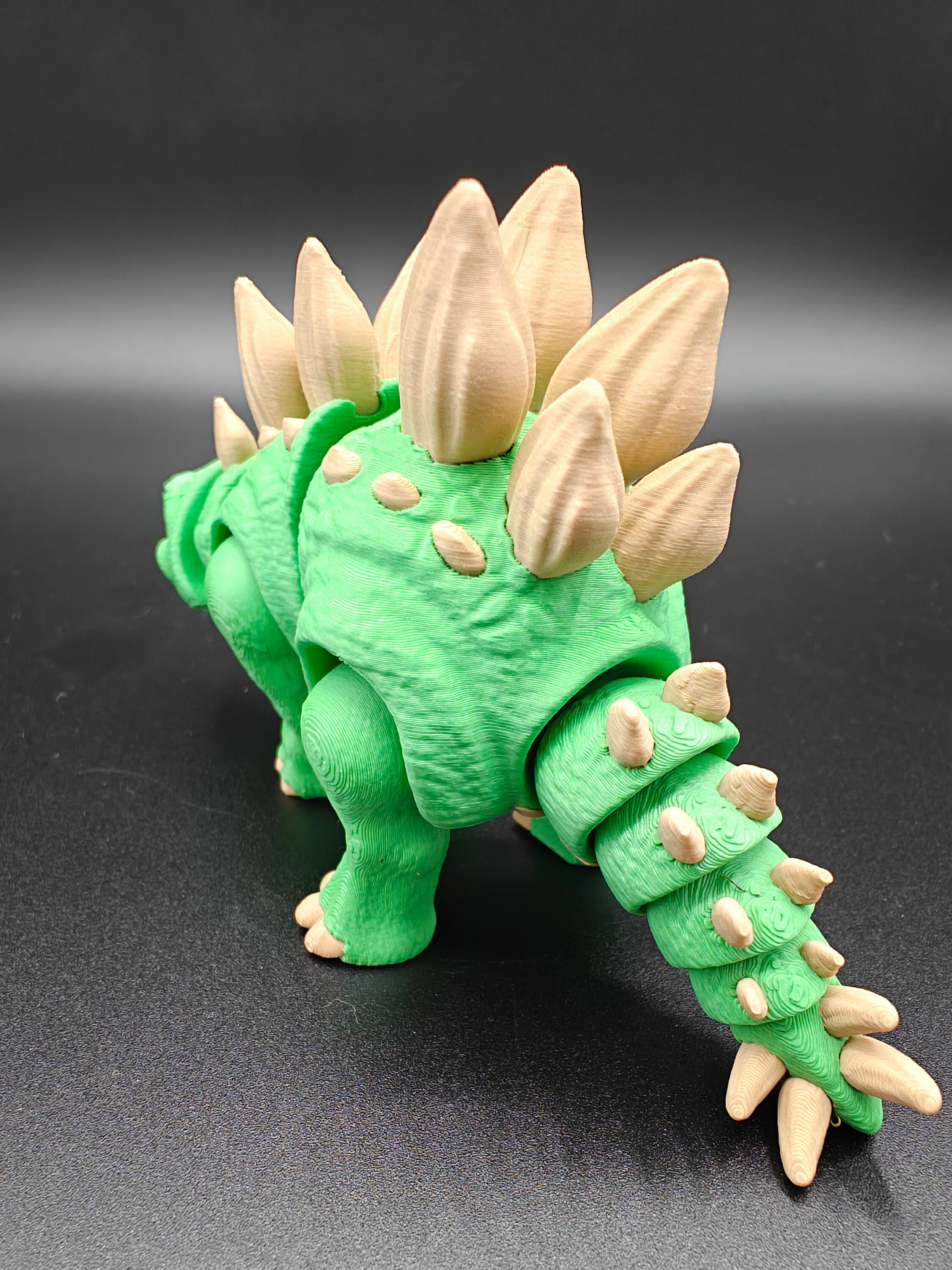 Stegosaurus Dinosaur Toy, 3D Printed Articulated Multicolor Fidget Toy ...
