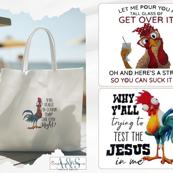 Chicken Heat Transfer - Etsy