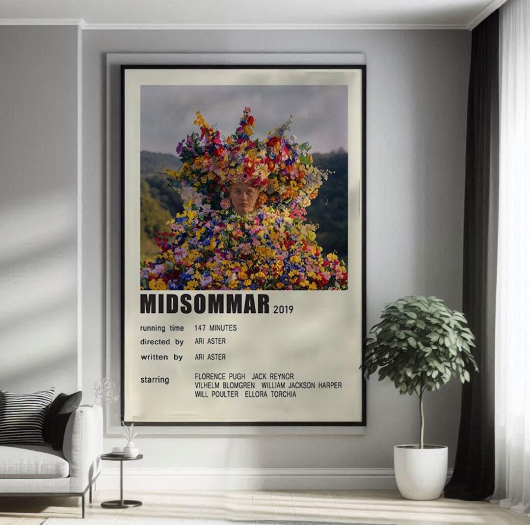 Midsommar 2019 Movie Poster Canvas Poster Minimalist Poster Art Print ...