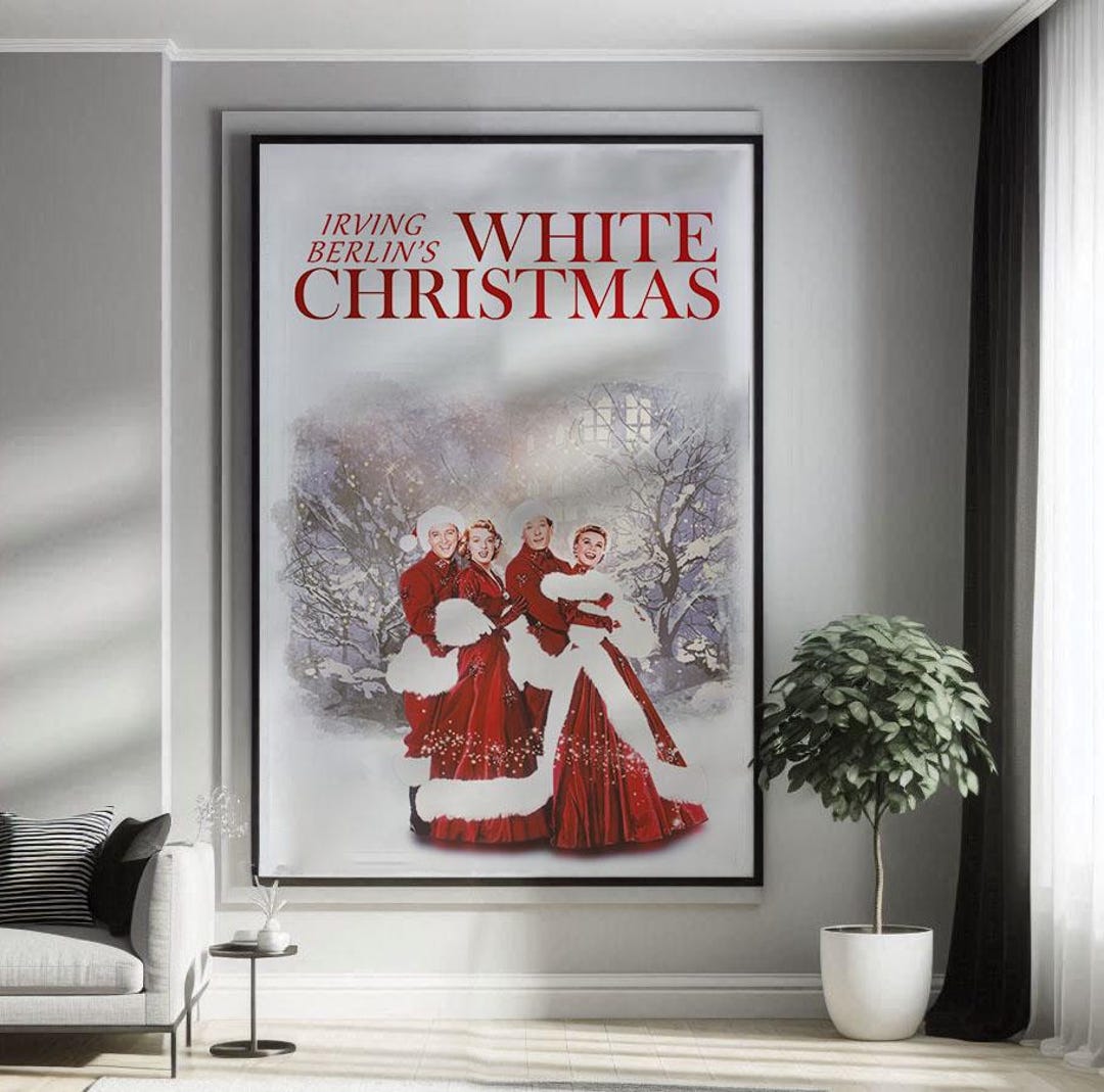 White Christmas 1954 Movie Poster Canvas Poster Movie Poster Art Print ...