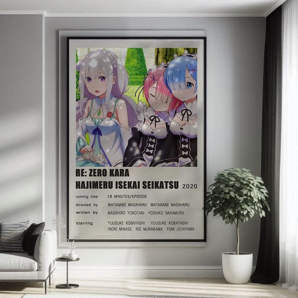 Re Zero Poster - Etsy