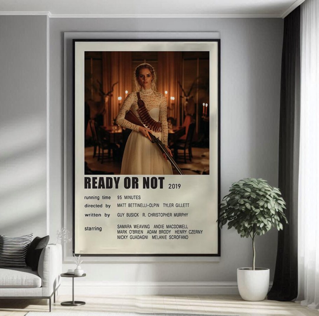 Ready or Not 2019 Movie Poster Canvas Poster Minimalist Poster Art ...