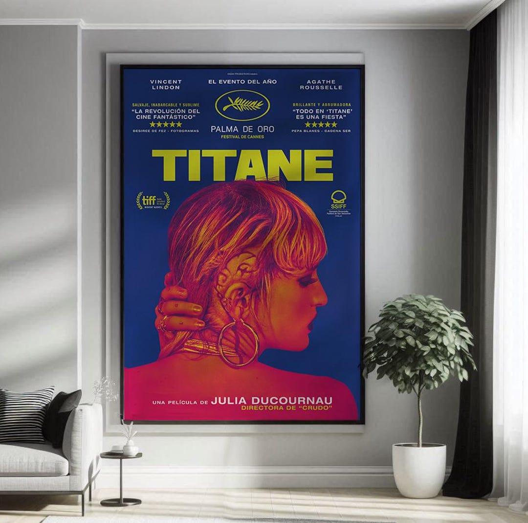Titane 2021 Movie Poster Canvas Poster Movie Poster Art Print Gifts for ...