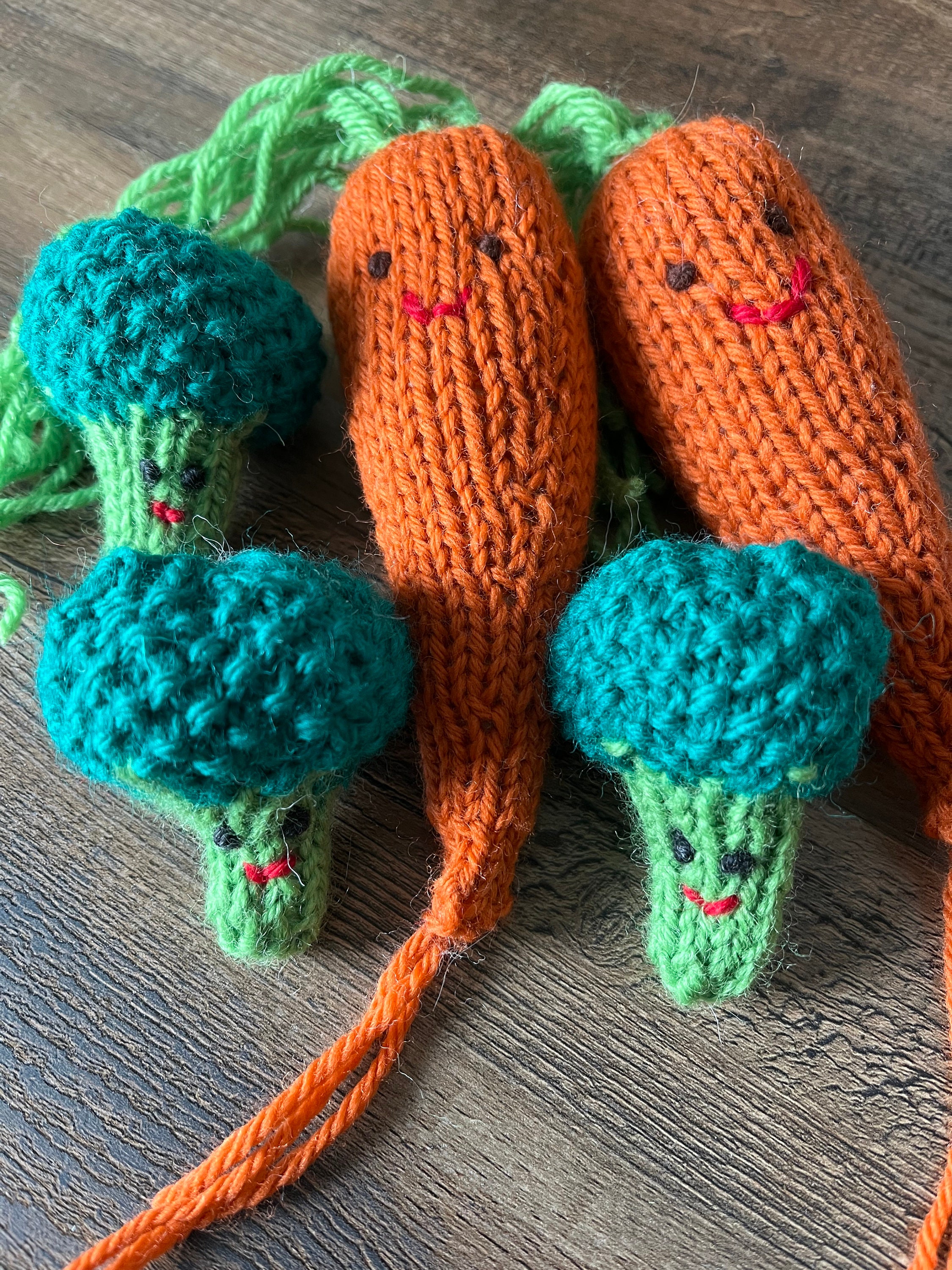 Broccoli Florets pixies Plush Toy Play Food Natural Plushies Handknit ...