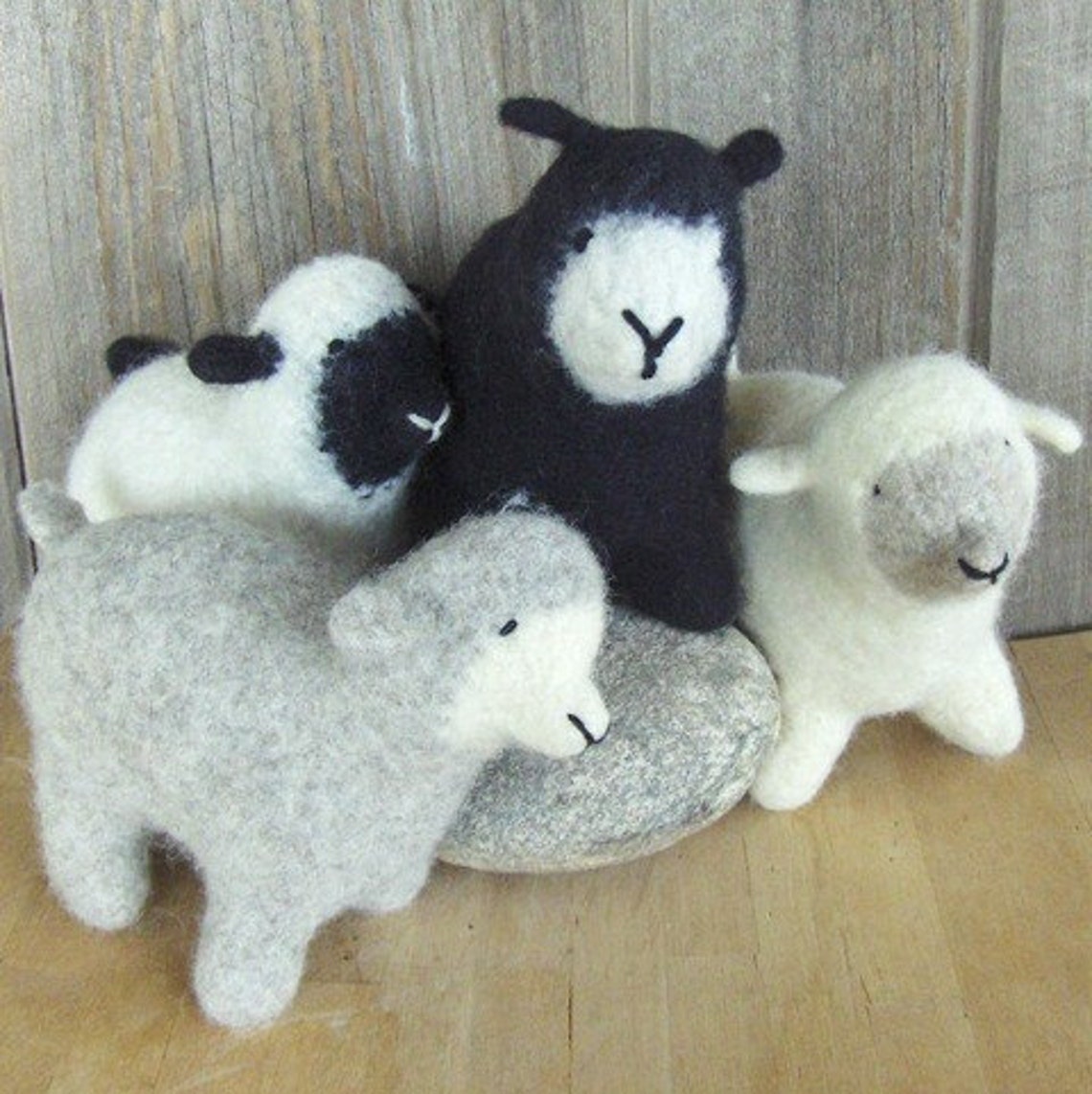 Sheep - Lamb Toy - Natural Stuffed Animal - Custom Knit - Eco Friendly ...