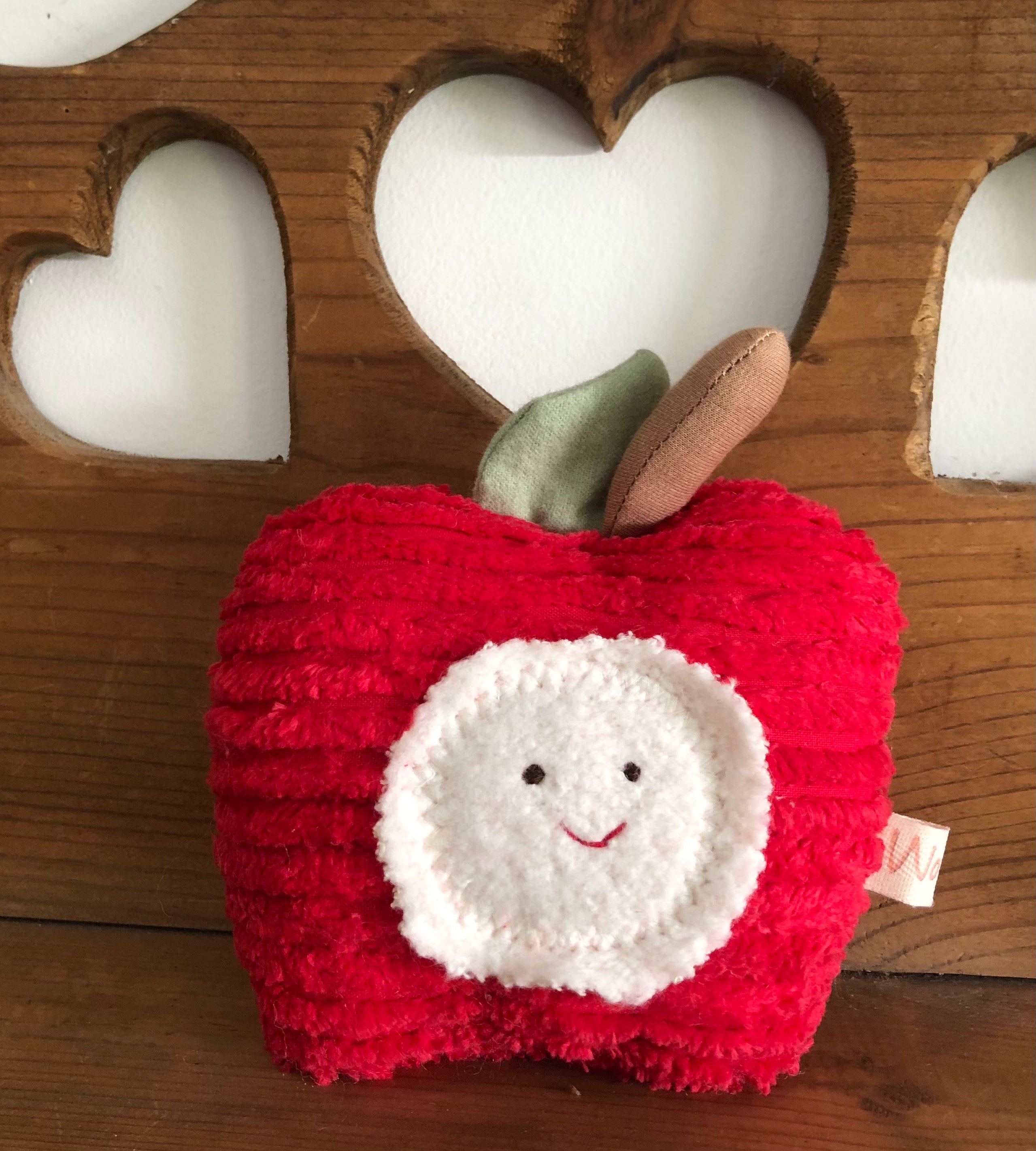 Stuffed Animal Apple Toy Fruit Natural Eco Kids Baby Gift - Etsy